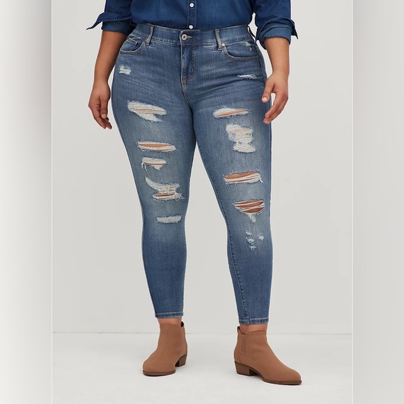 torrid | Jeans | Torrid Plus Size Skinny Stretch Highrise Jean | Poshmark